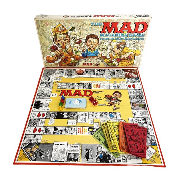 ParkerBrothers | Games | Vtg The Mad Magazine Board Game Complete 979 ...